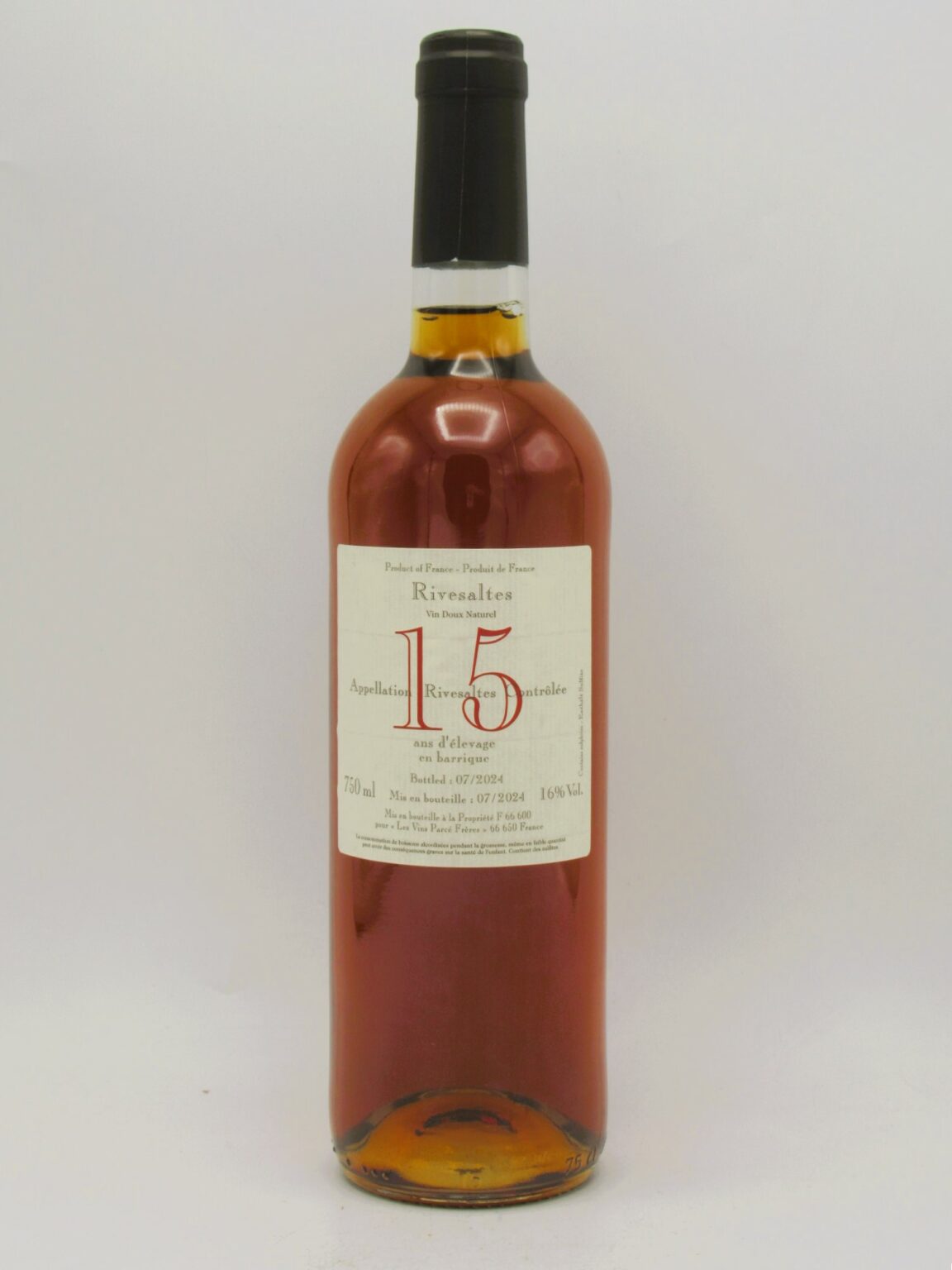 Vin Doux Naturel Rivesaltes 15 ans Sélection Parcé Frères - La Cave ...