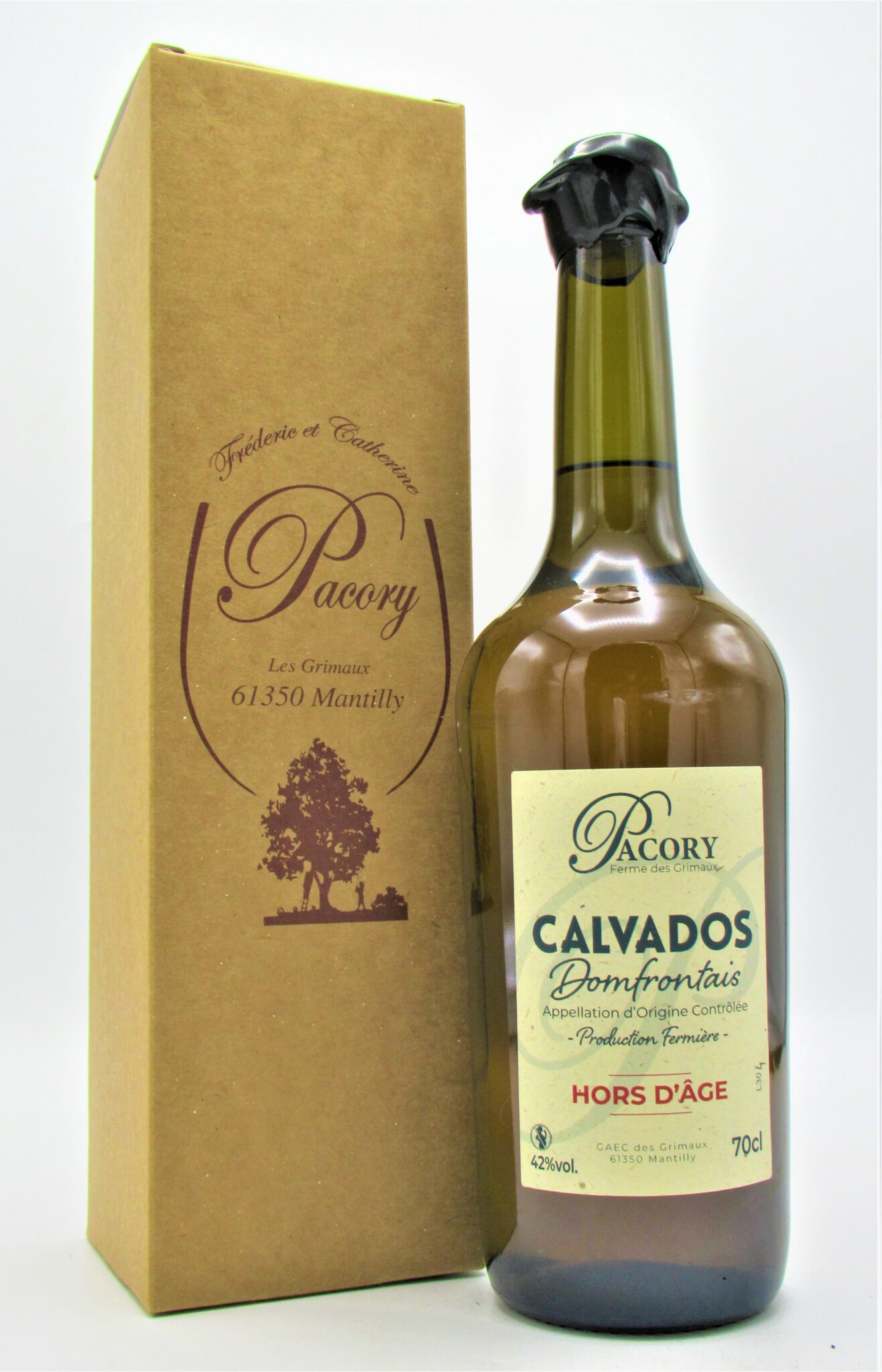 Calvados Domfrontais Hors d'Age Domaine de Pacory - La Cave Saint-Vincent
