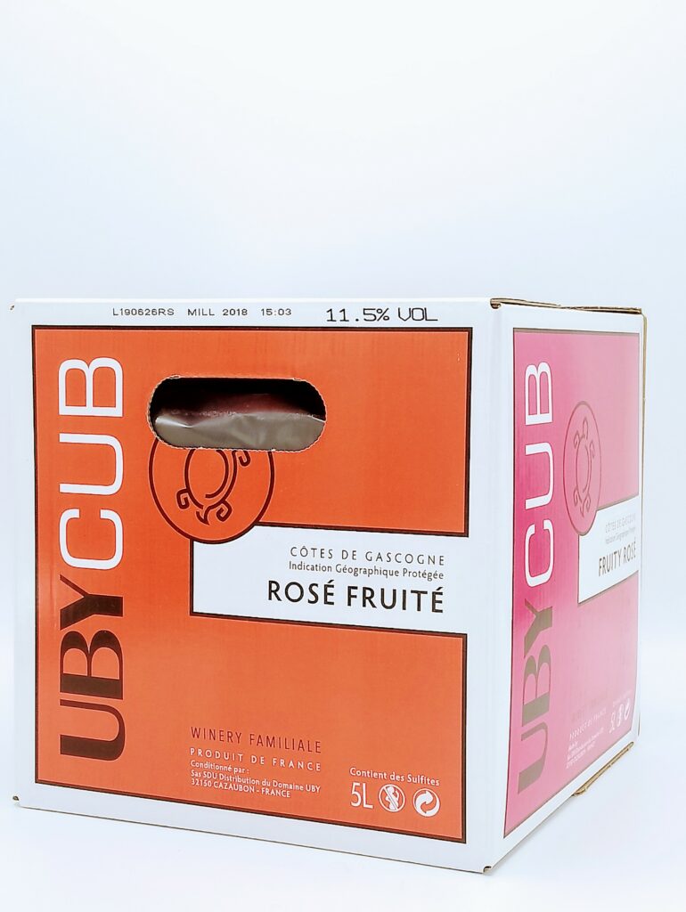 IGP Cotes de Gascogne UbyCub Rosé Domaine Uby 5 Litres - La Cave Saint ...
