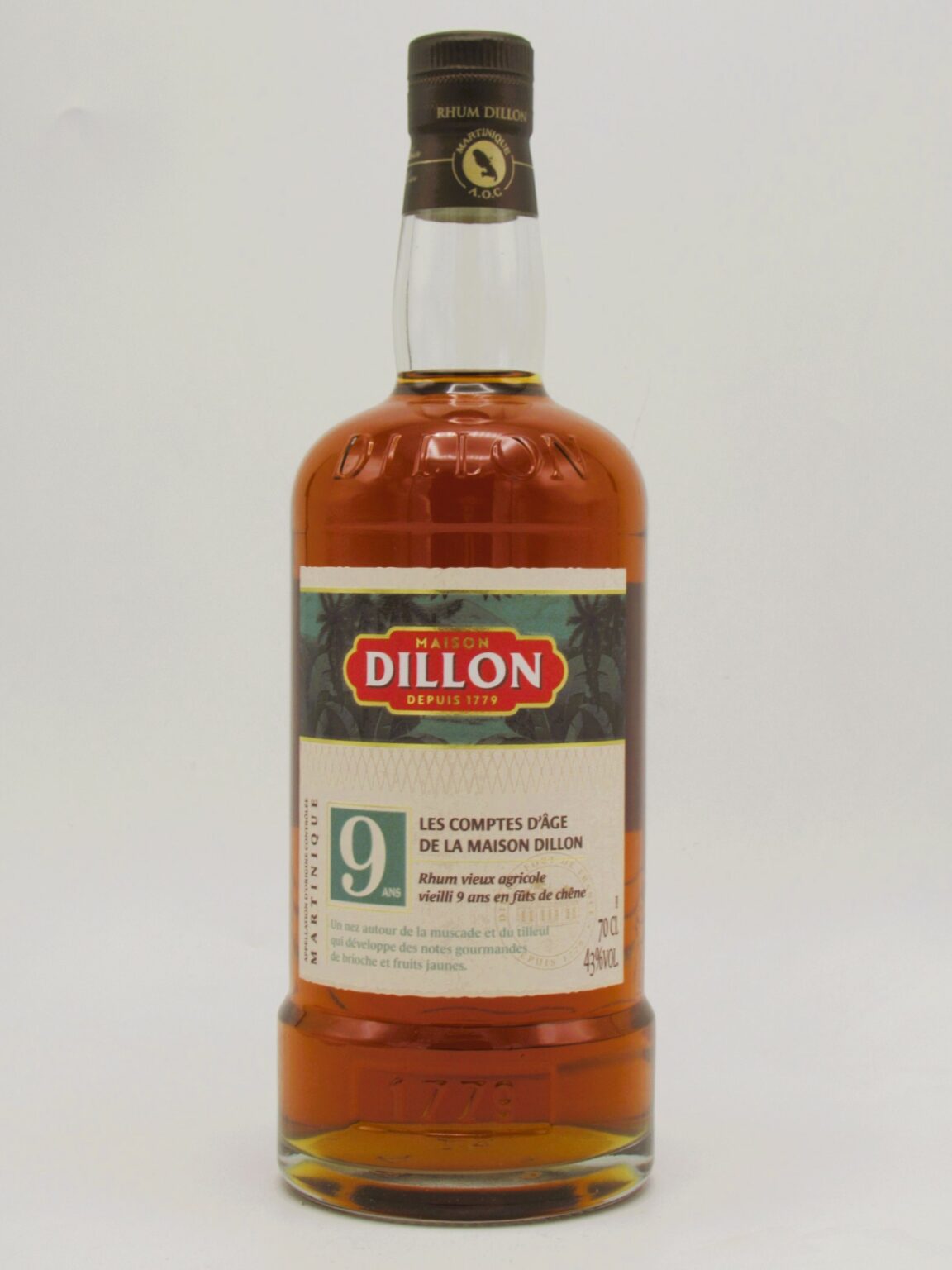 Rhum Agricole Martinique Vieux Dillon 9 Ans - La Cave Saint-Vincent